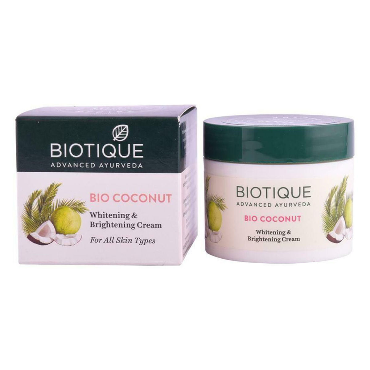 Buy Biotique Coconut Whitening Cream 50g - Apollo Pharmacy.