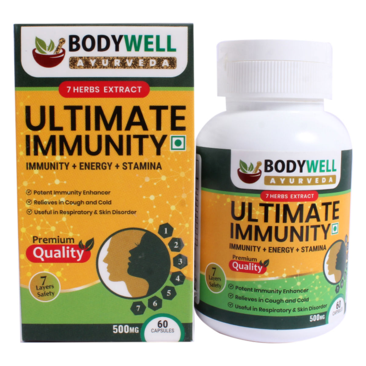 Bodywell Ayurveda Ultimate Immunity 500mg, 60 Capsules | Uses, Benefits ...
