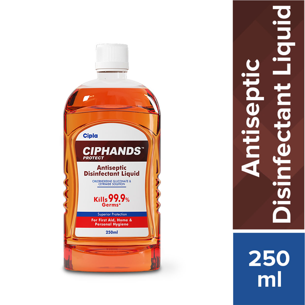 Buy Ciphands Protect Antiseptic Disinfectant Liquid, 250 ml | 19 ...