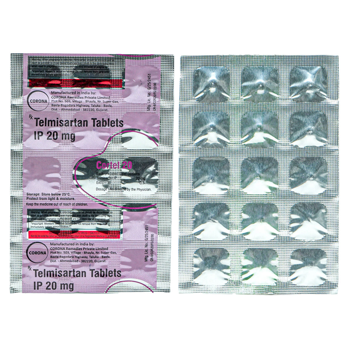 Cortel 20 mg Tablet | Uses, Side Effects, Price | Apollo Pharmacy