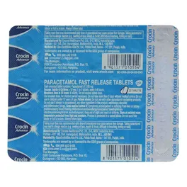 Buy Crocin Advance Tablet | 19 Minutes Delivery | Apollo Pharmacy