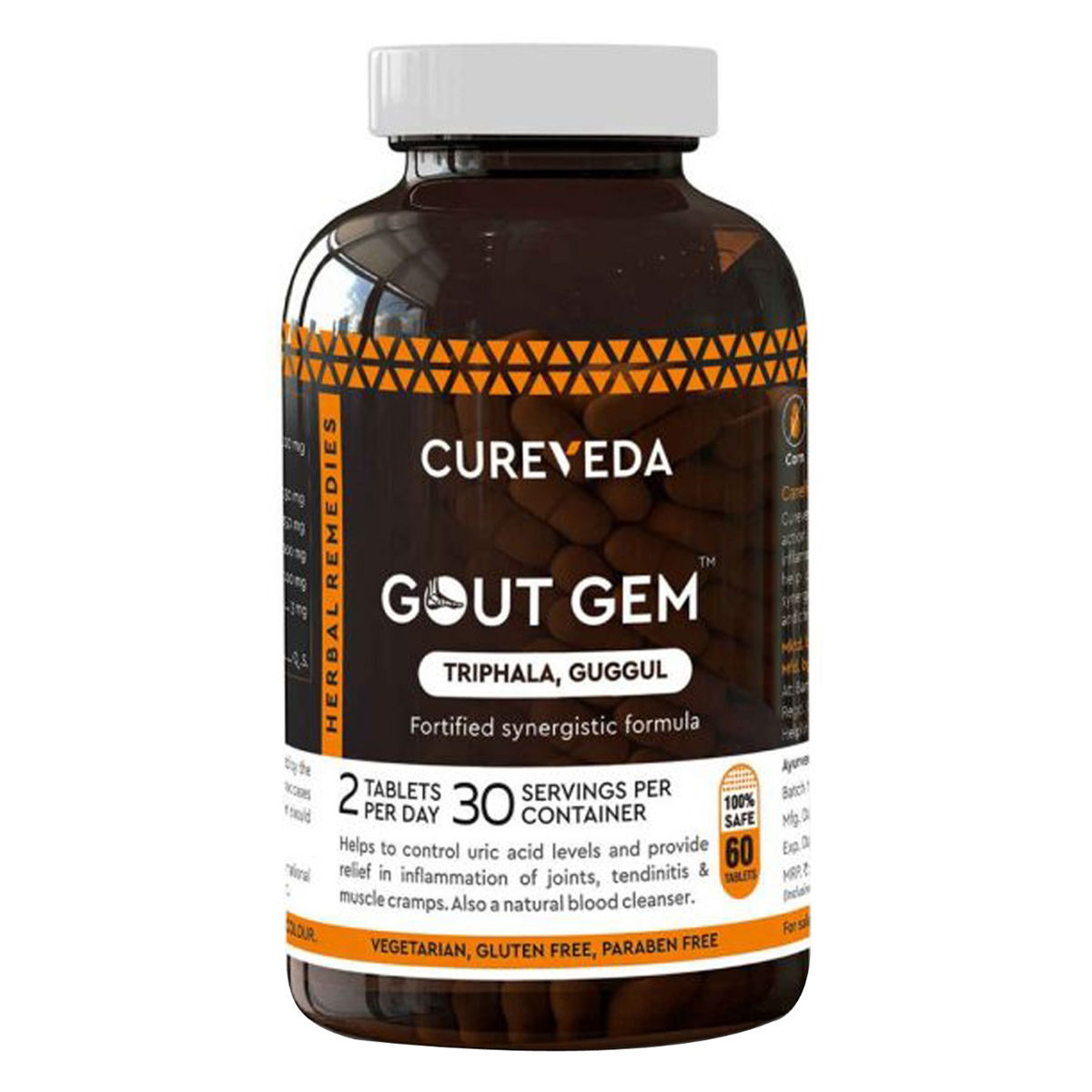 Buy Cureveda Gout Gem, 60 Tablets | 19 Minutes Delivery | Apollo Pharmacy