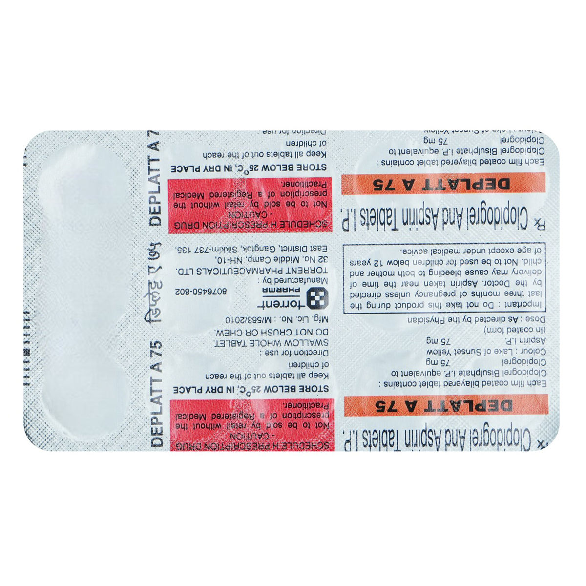 Buy DEPLATT A 75MG TABLET - Apollo Pharmacy.