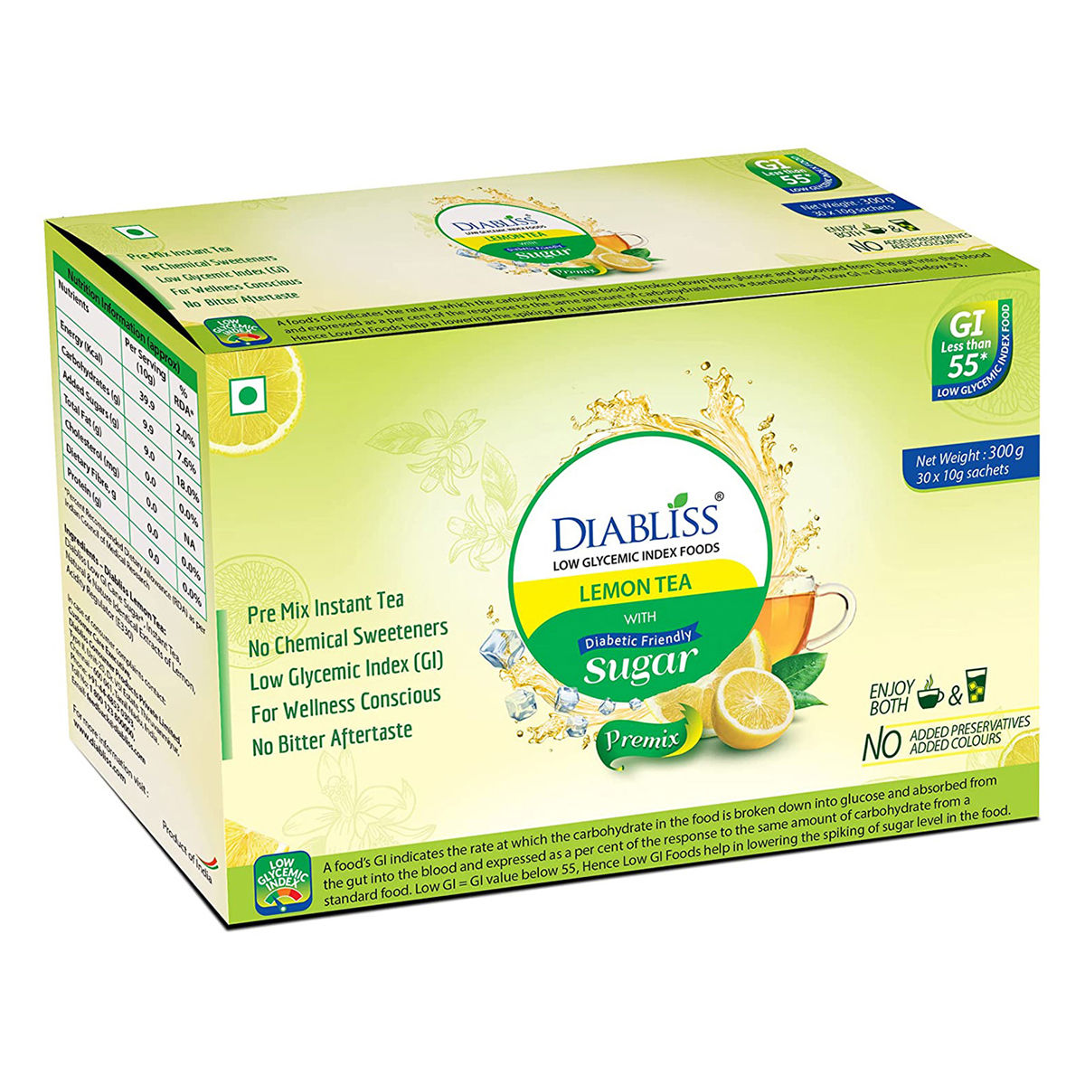 Diabliss Diabetic Friendly Lemon Tea, 30 Sachets | Uses, Benefits ...