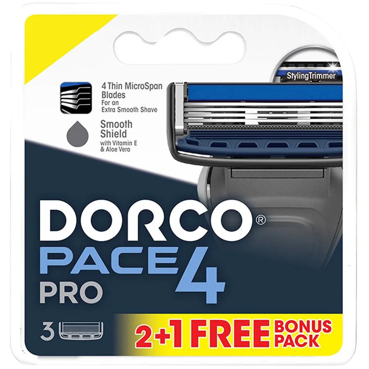 Dorco Pace 4 Pro Cartridges, 2 Count | Uses, Benefits, Price | Apollo ...