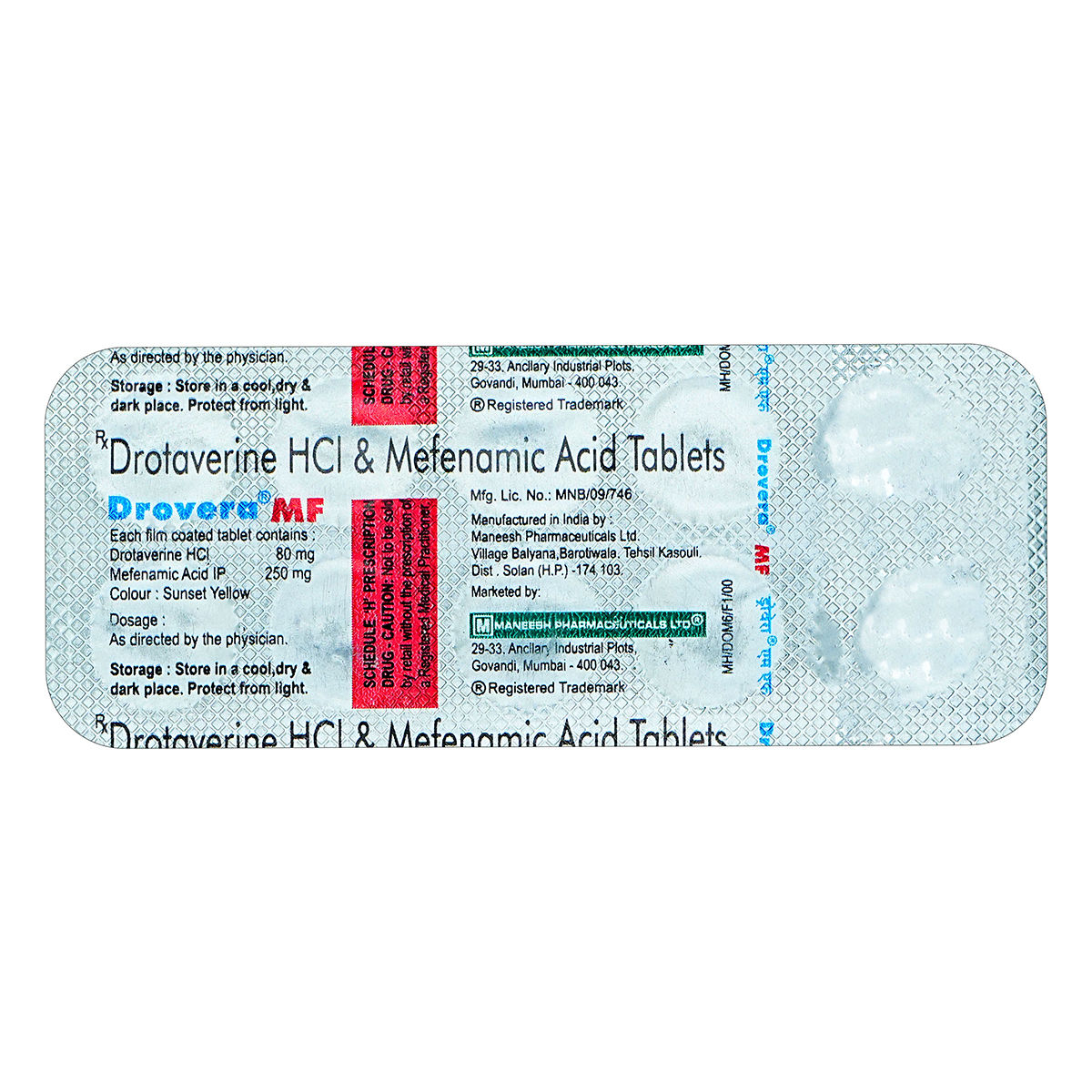 Drovera MF Tablet 10's | Uses, Side Effects, Price | Apollo Pharmacy