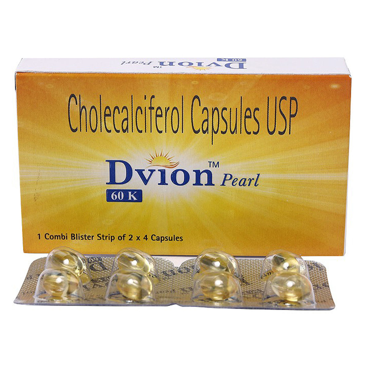 Buy Dvion Pearl 60 K Capsule | 19 Minutes Delivery | Apollo Pharmacy