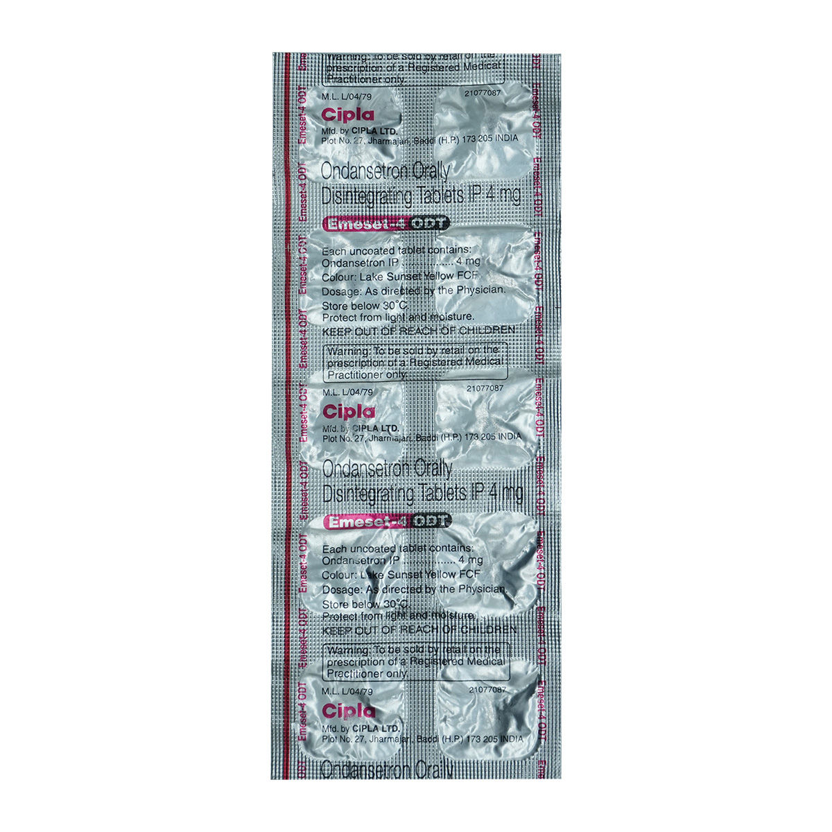 Emeset-4 ODT Tablet | Uses, Side Effects, Price | Apollo Pharmacy