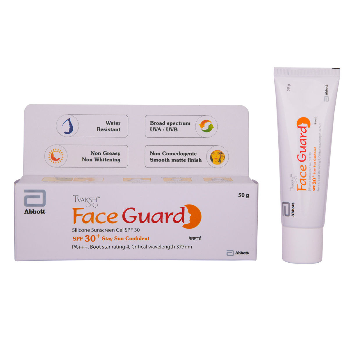 Buy Tvaksh Face Guard SPF 30+ PA+++ Silicone Sunscreen Gel | 19 Minutes ...