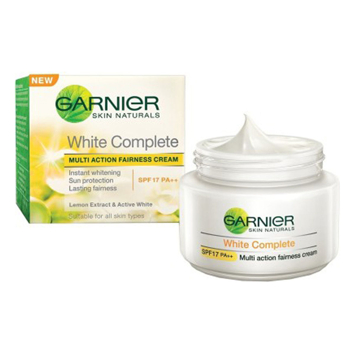 Garnier White Complete Multi Action SPF 17 PA++ Fairness Cream, 18 gm ...