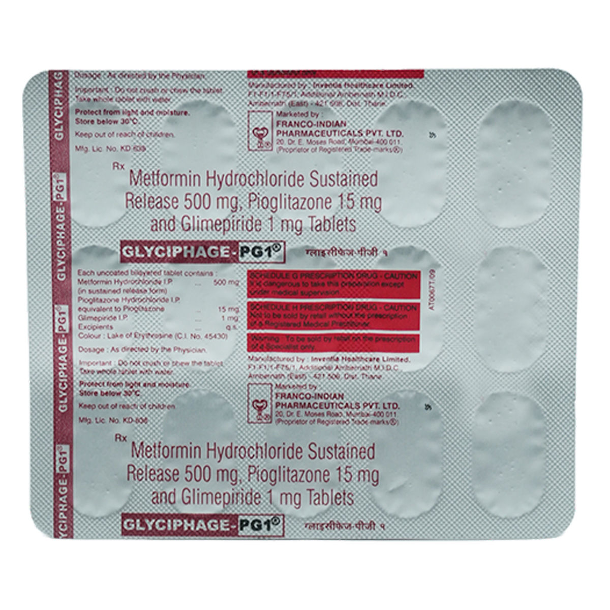 Glyciphage-PG 1 Tablet | Uses, Side Effects, Price | Apollo Pharmacy