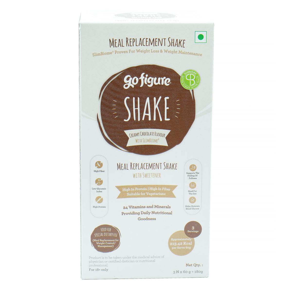 Buy GoFigure Meal Replacement Shake Creamy Chocolate Flavour Powder ...