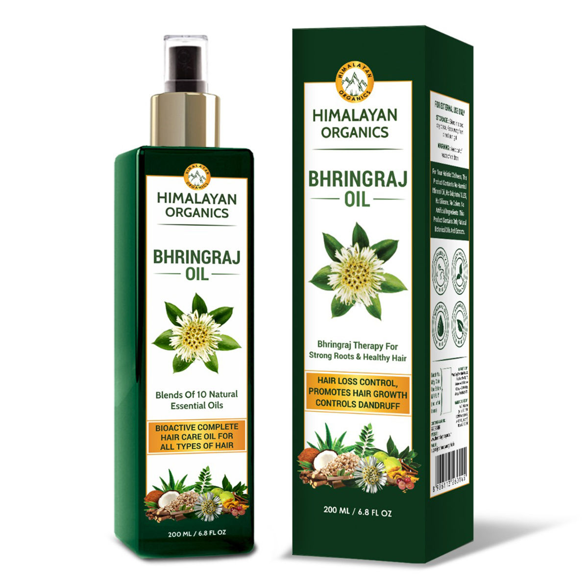 Buy Himalayan Organics Bhringraj Oil, 200 ml | 19 Minutes Delivery ...