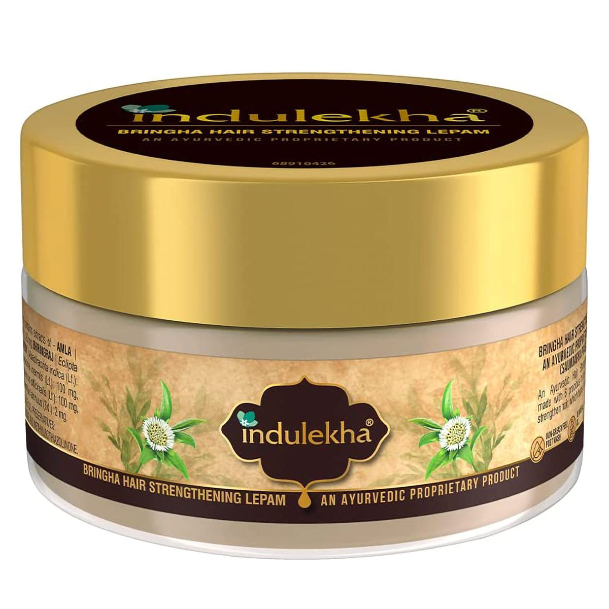 Buy Indulekha Bringha Hair Strengthening Lepam, 200 ml | 19 Minutes ...