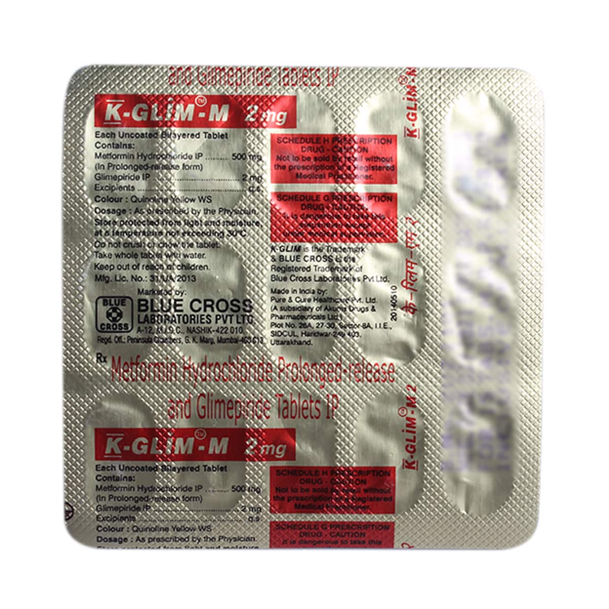 K-Glim-M 2 mg Tablet 15's | Uses, Side Effects, Price | Apollo Pharmacy
