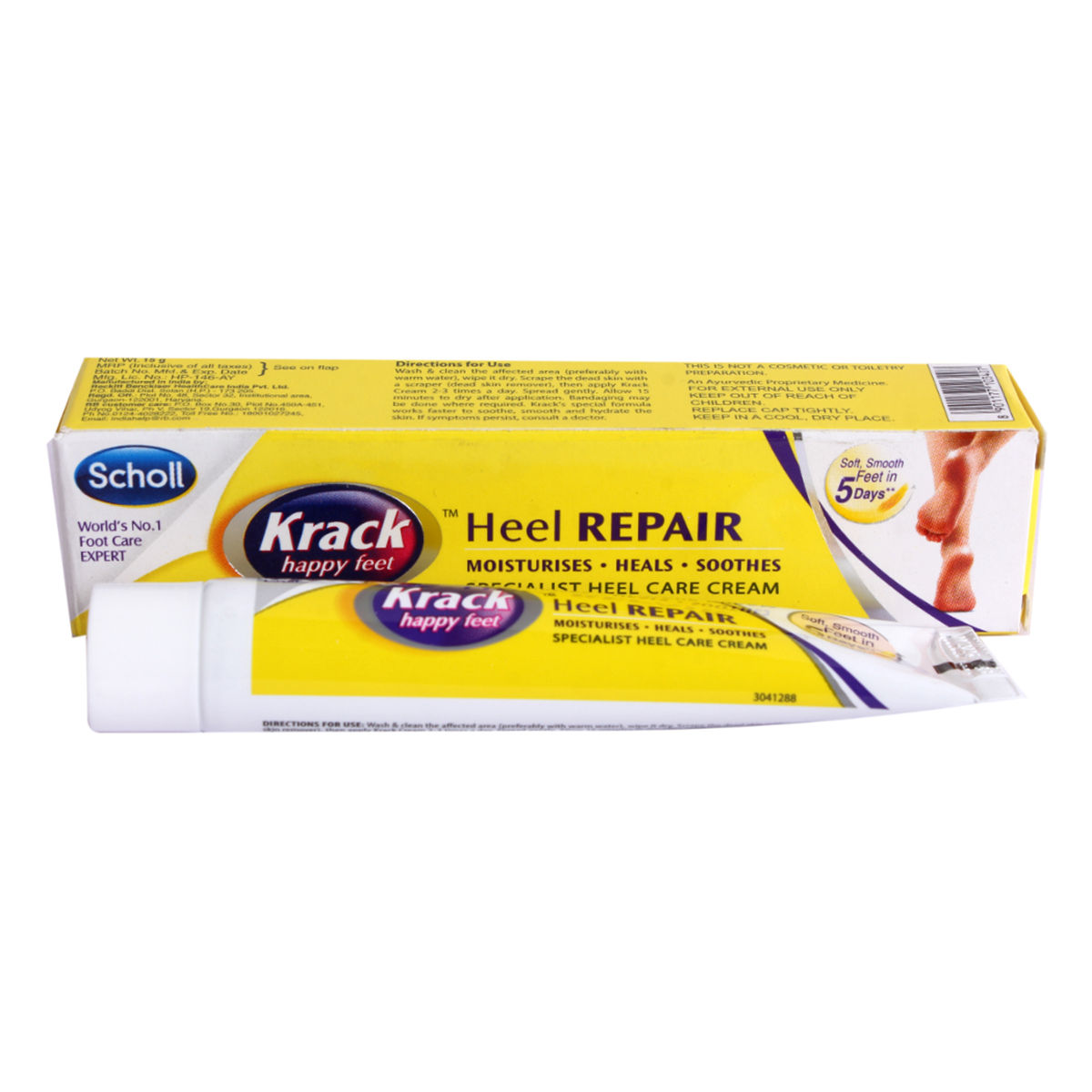 Buy Krack Heel Repair Cream 15 gm | 19 Minutes Delivery | Apollo Pharmacy