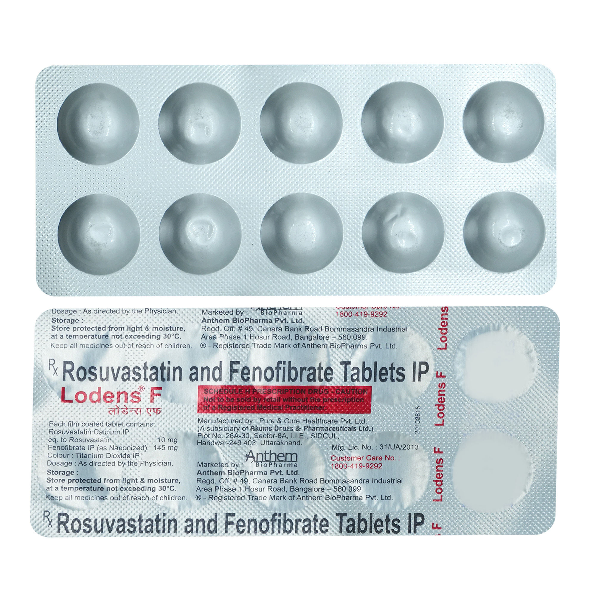 Lodens F 10 mg Tablet | Uses, Side Effects, Price | Apollo Pharmacy