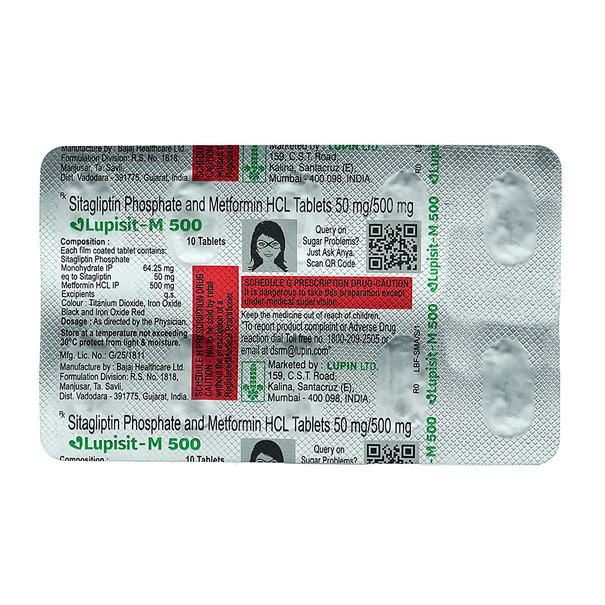 Lupisit-M 500 Tab | Uses, Side Effects, Price | Apollo Pharmacy