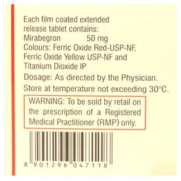 Mirago 50 Tablet | Uses, Side Effects, Price | Apollo Pharmacy