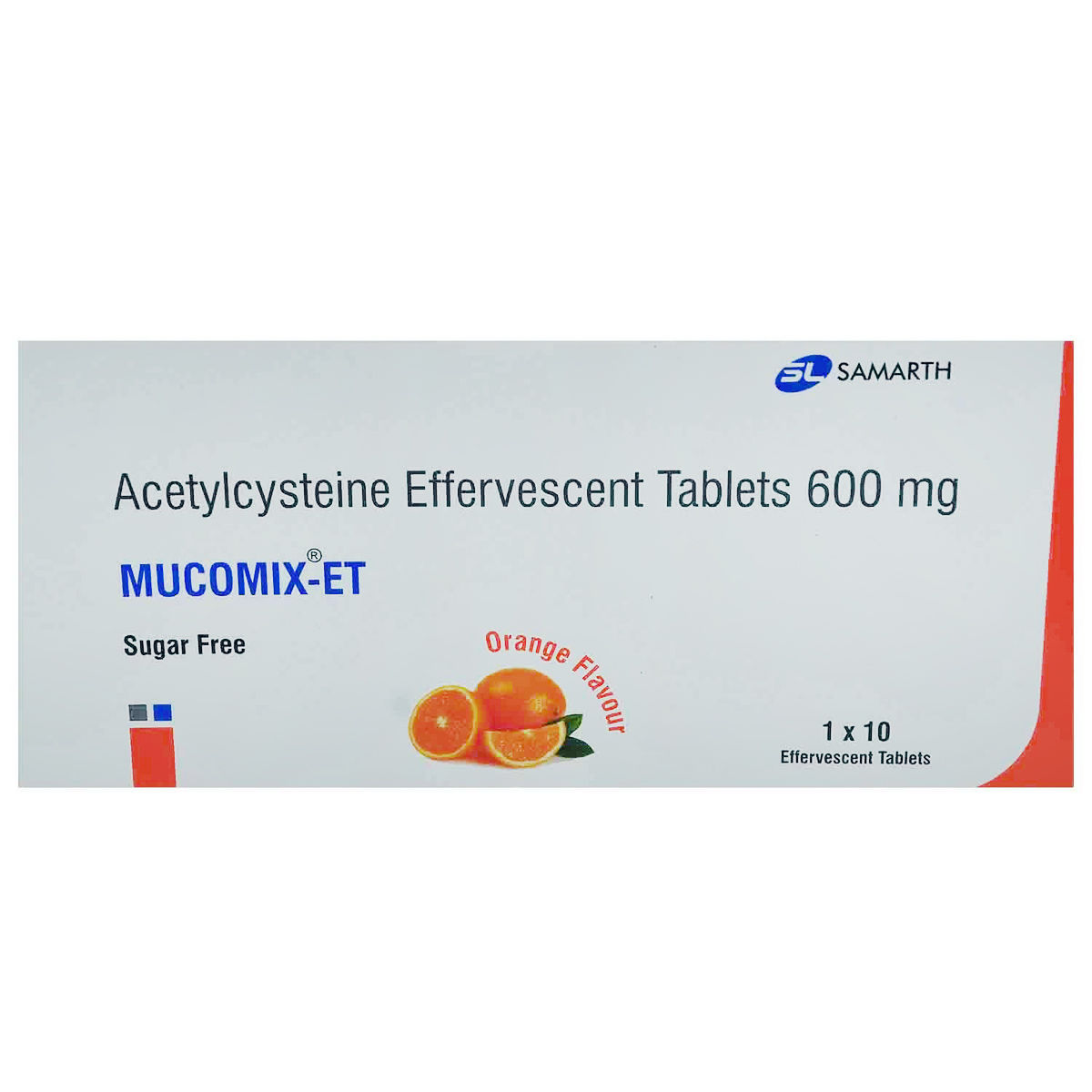 Mucomix ET Effervescent Orange Sugar Free Tablet | Uses, Side Effects ...