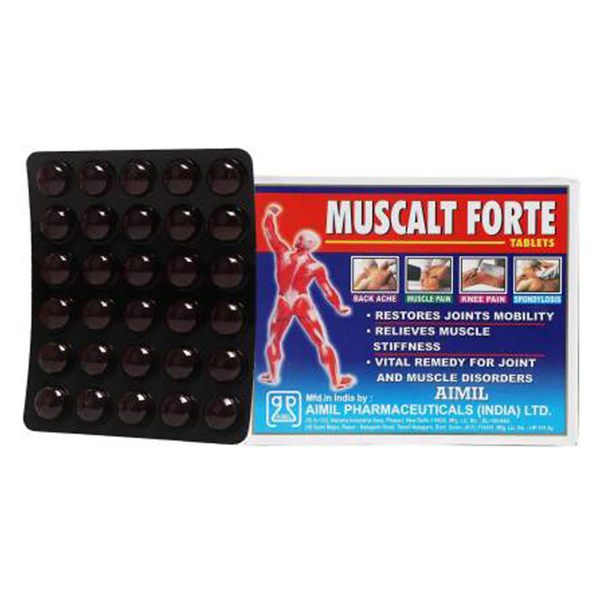 Buy Aimil Muscalt Forte, 30 Tablets | 19 Minutes Delivery | Apollo Pharmacy