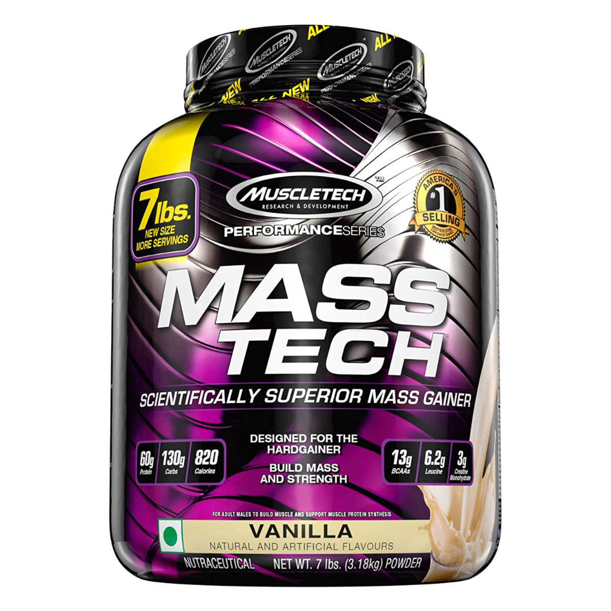 Buy Muscletech Mass Tech Performance Series Vanilla 7 lbs - Apollo ...