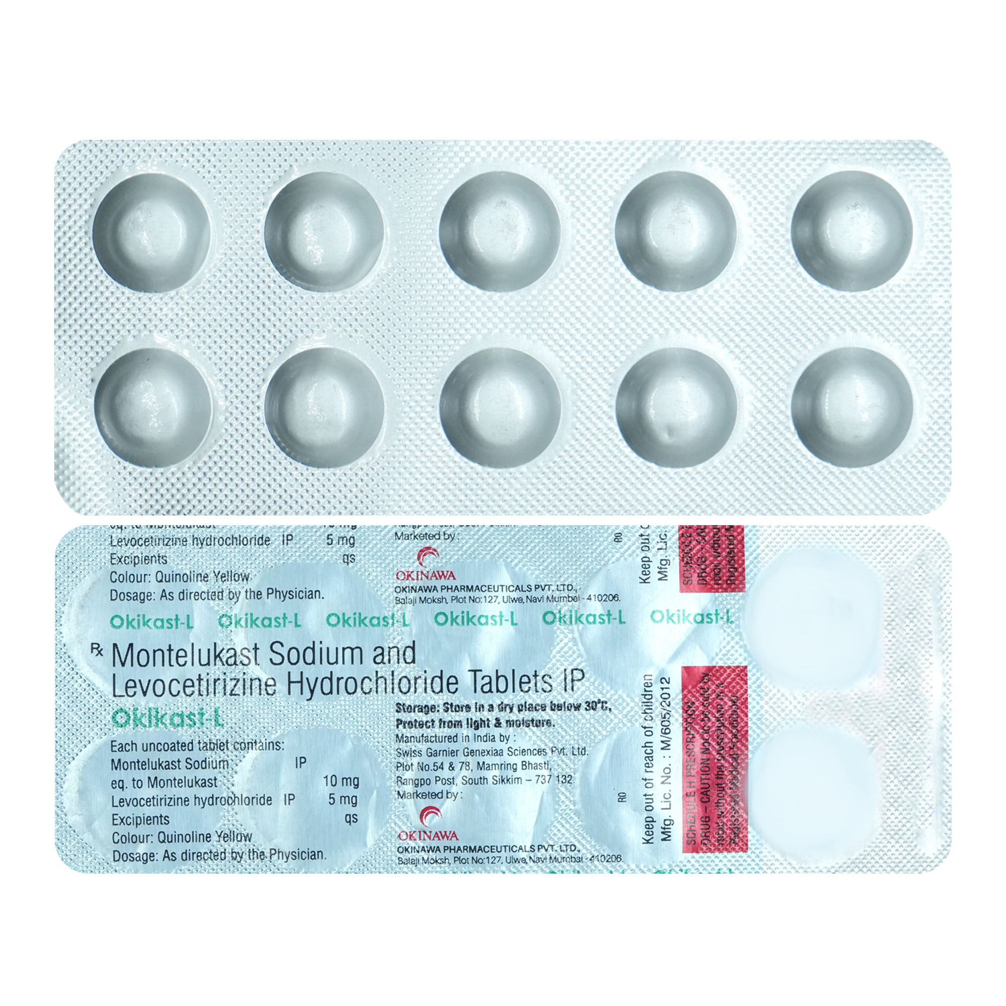 Okikast-L Tablet | Uses, Side Effects, Price | Apollo Pharmacy