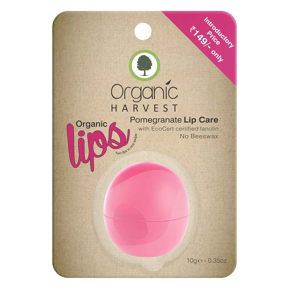 Buy Organic Harvest Lip Balm Pomegranate 10ml - Apollo Pharmacy.