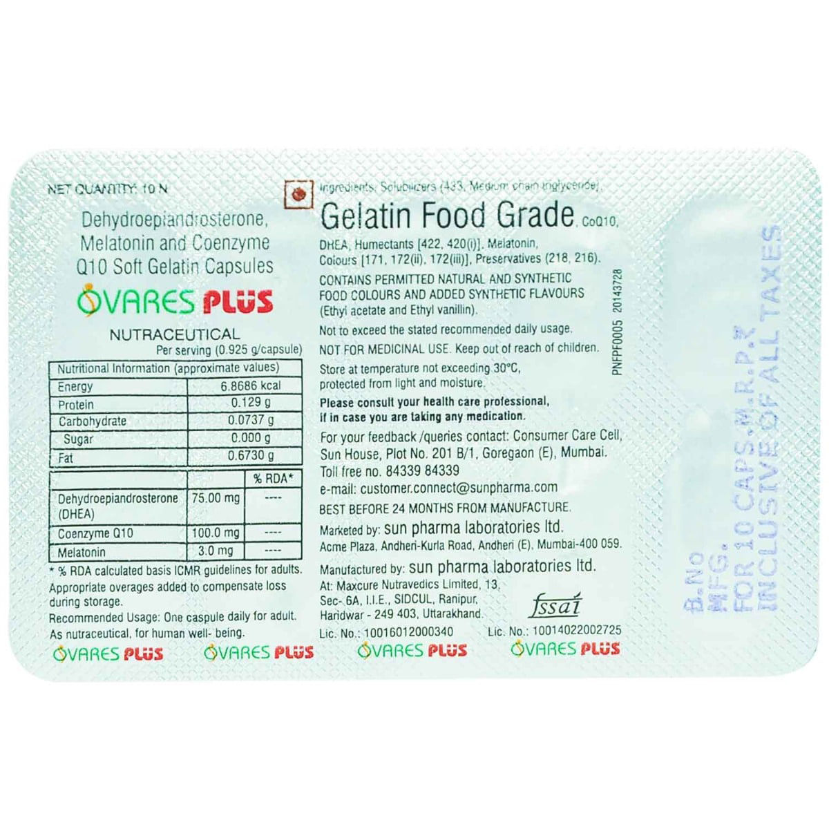 Ovares Plus Capsule | Uses, Side Effects, Price | Apollo Pharmacy