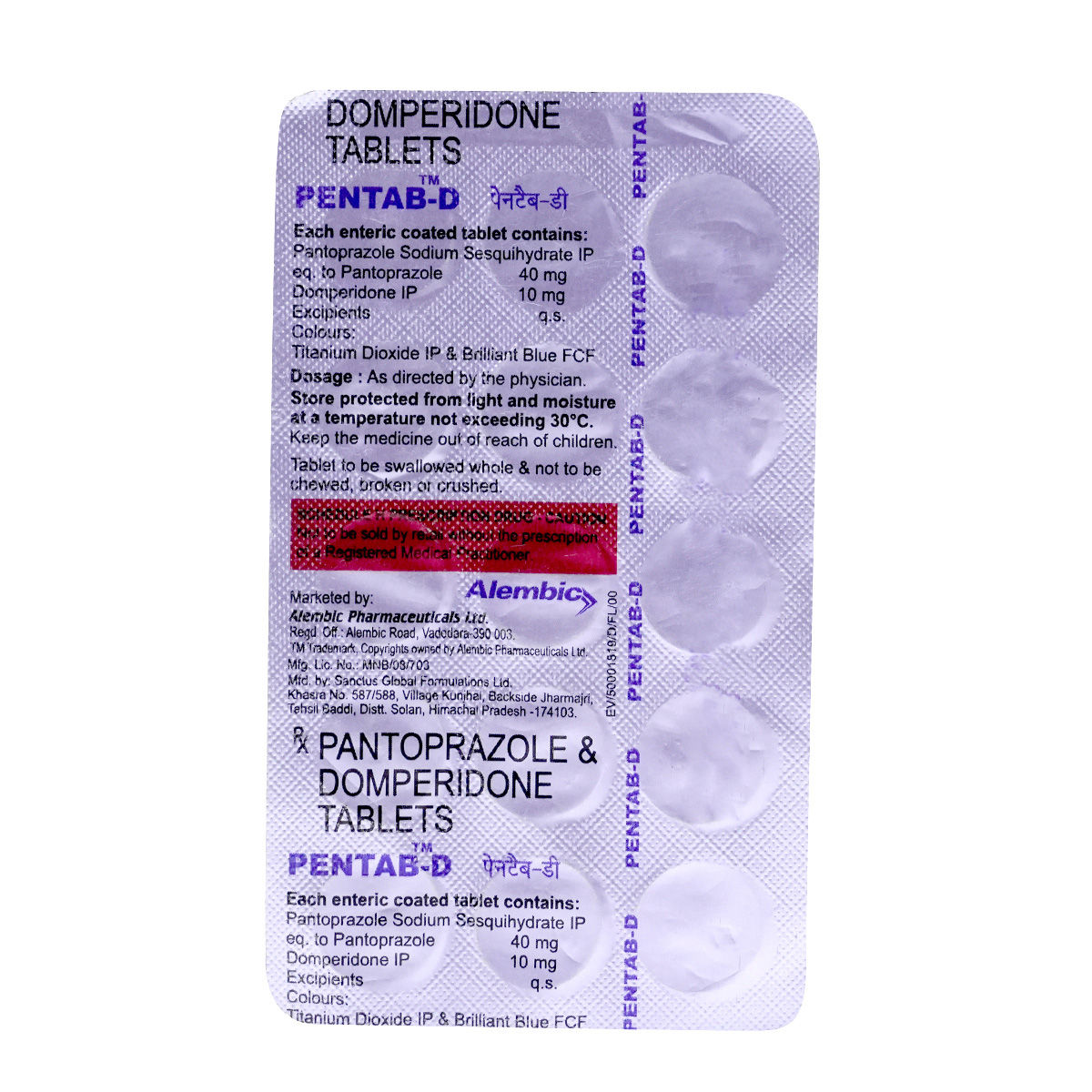 Pentab-D Tablet 15's | Uses, Side Effects, Price | Apollo Pharmacy