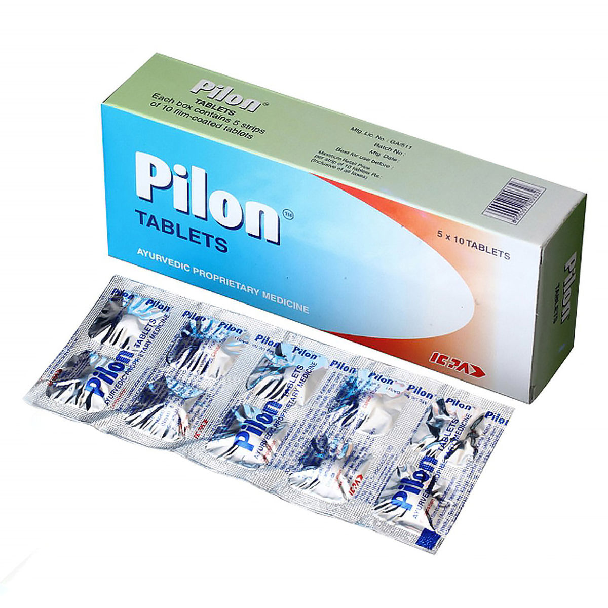 Buy Pilon, 10 Tablets | 19 Minutes Delivery | Apollo Pharmacy
