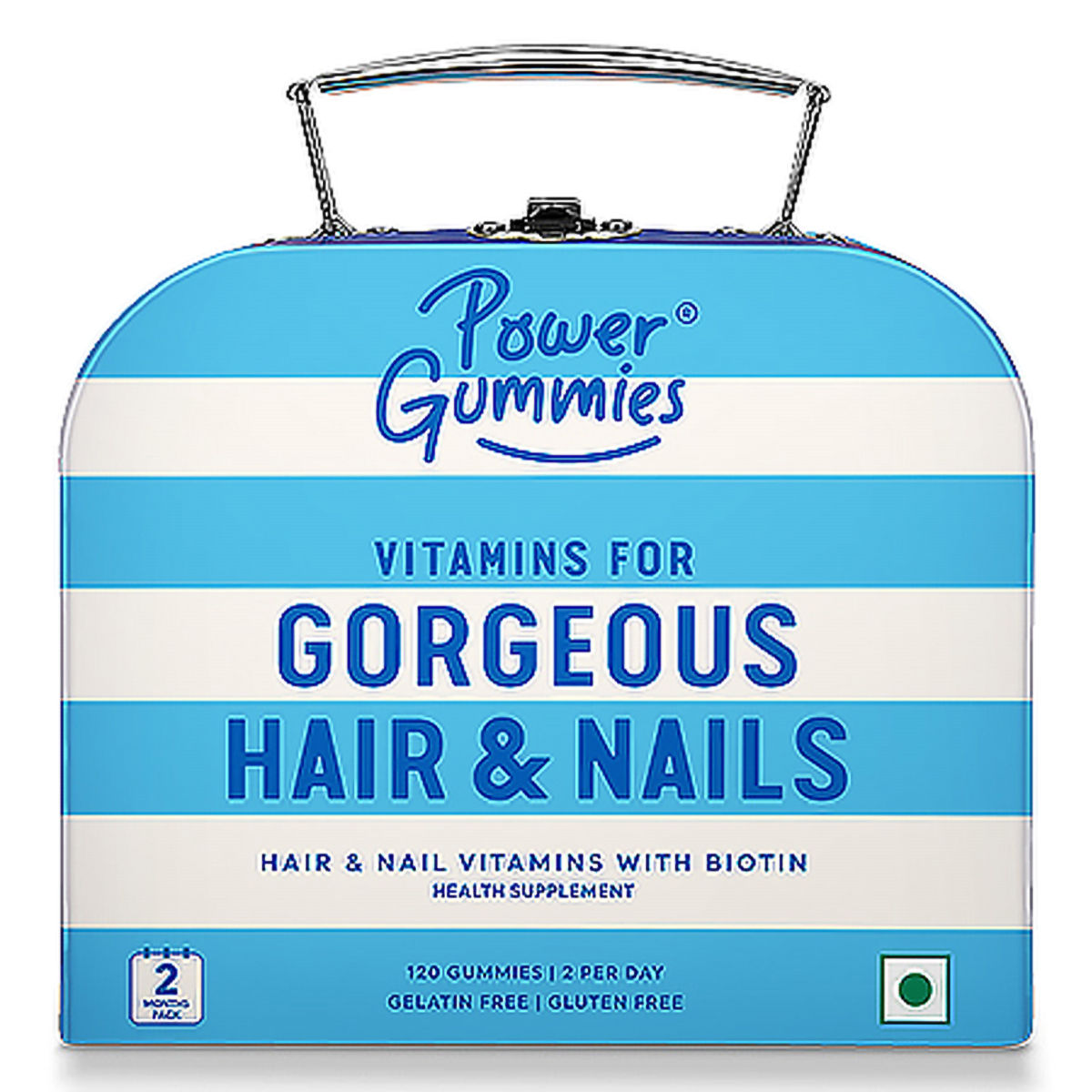 Buy Power Gummies Hair & Nail Vitamins with Biotin Mixed Berry Flavour ...