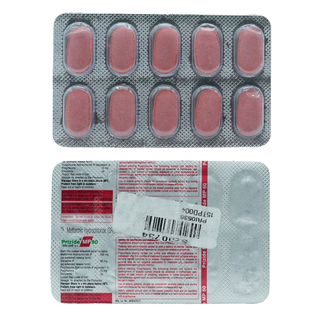 PRIZIDE MP 60 TABLETS | Uses, Side Effects, Price | Apollo Pharmacy
