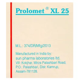 Prolomet XL 25 Tablet | Uses, Side Effects, Price | Apollo Pharmacy