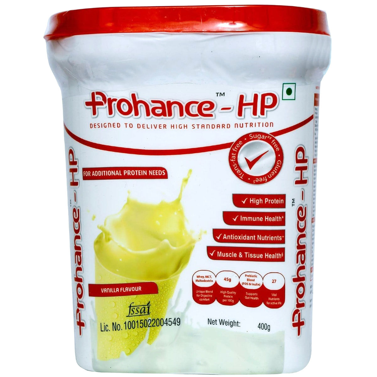 Buy PROHANCE-HP VANILLA FLAV POWDER 400G at Apollo Pharmacy