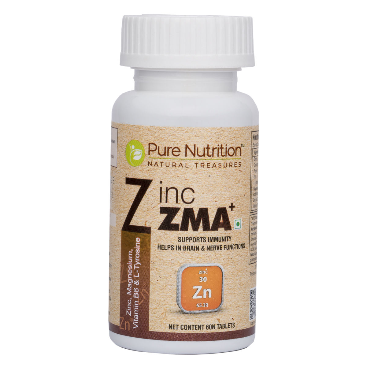 Buy Pure Nutrition Zinc ZMA⁺, 60 Tablets | 19 Minutes Delivery | Apollo ...