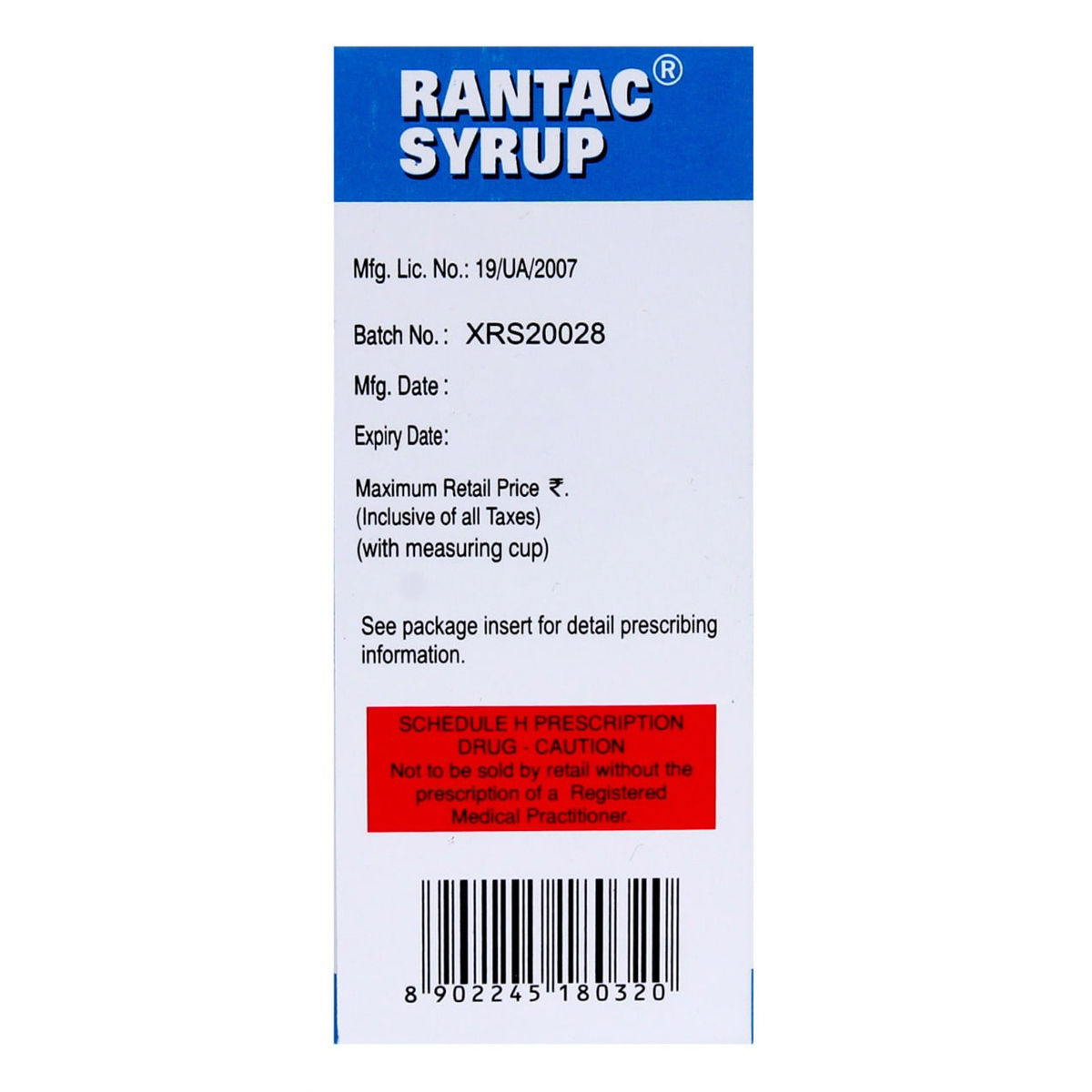 Rantac Mint Syrup | Uses, Side Effects, Price | Apollo Pharmacy