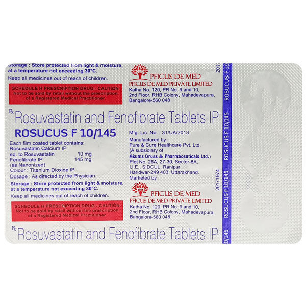 Rosucus F 10 mg/145 mg Tablet 15's | Uses, Side Effects, Price | Apollo ...