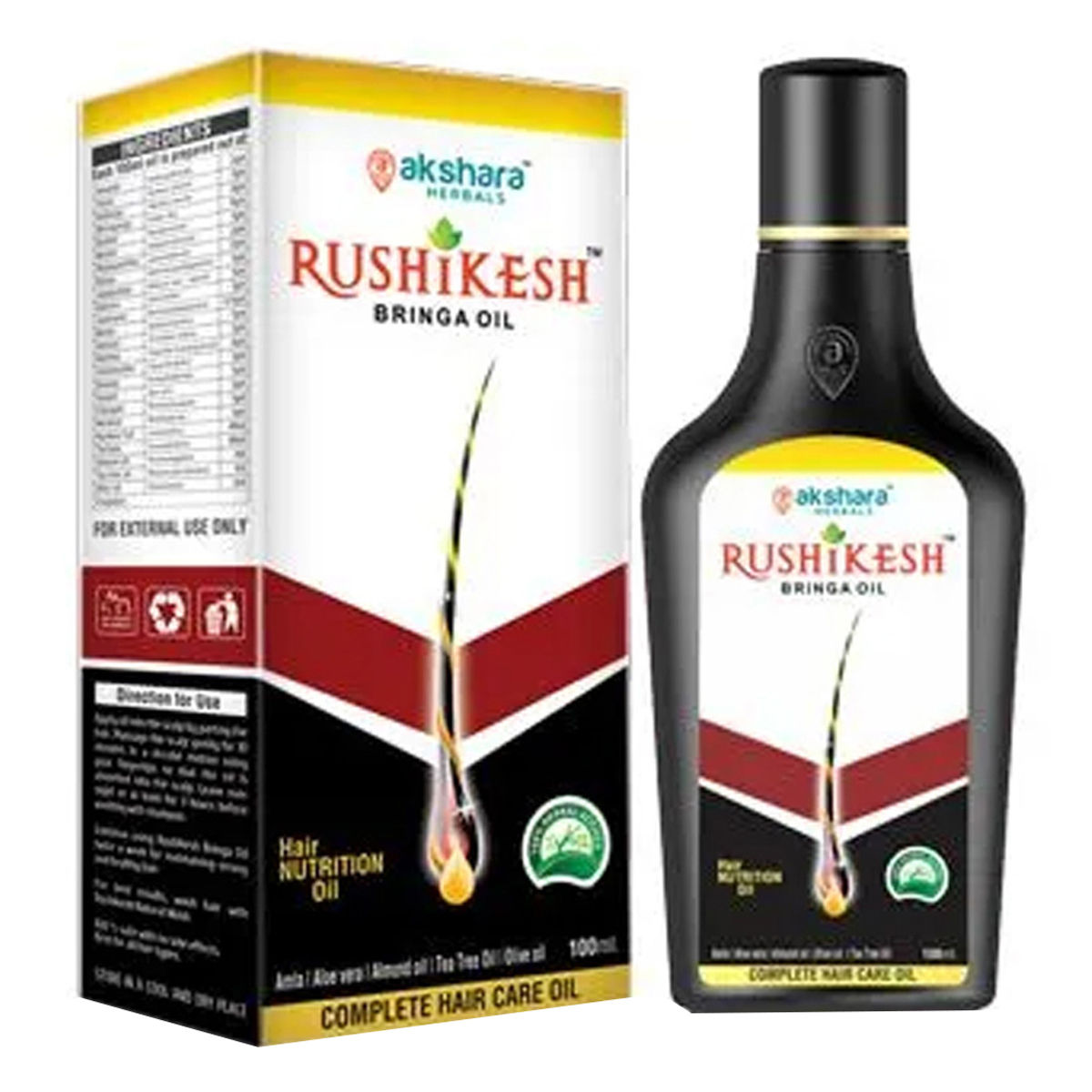 Rushikesh Bringa Oil, 100 ml | Uses, Benefits, Price | Apollo Pharmacy