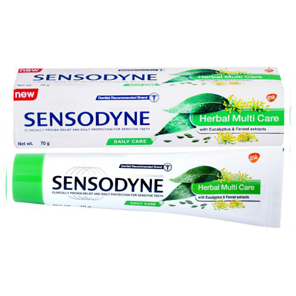 Sensodyne Herbal Multi Care Sensitive Teeth Toothpaste, 70 gm | Uses ...