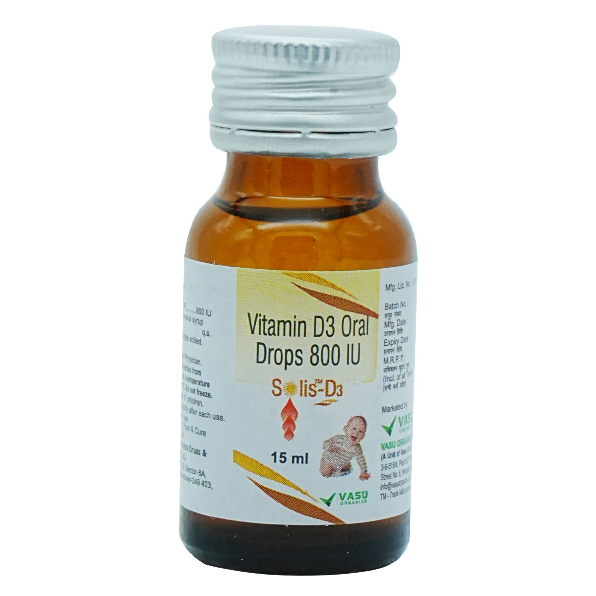 Solis-D3 800IU Oral Drop | Uses, Side Effects, Price | Apollo Pharmacy