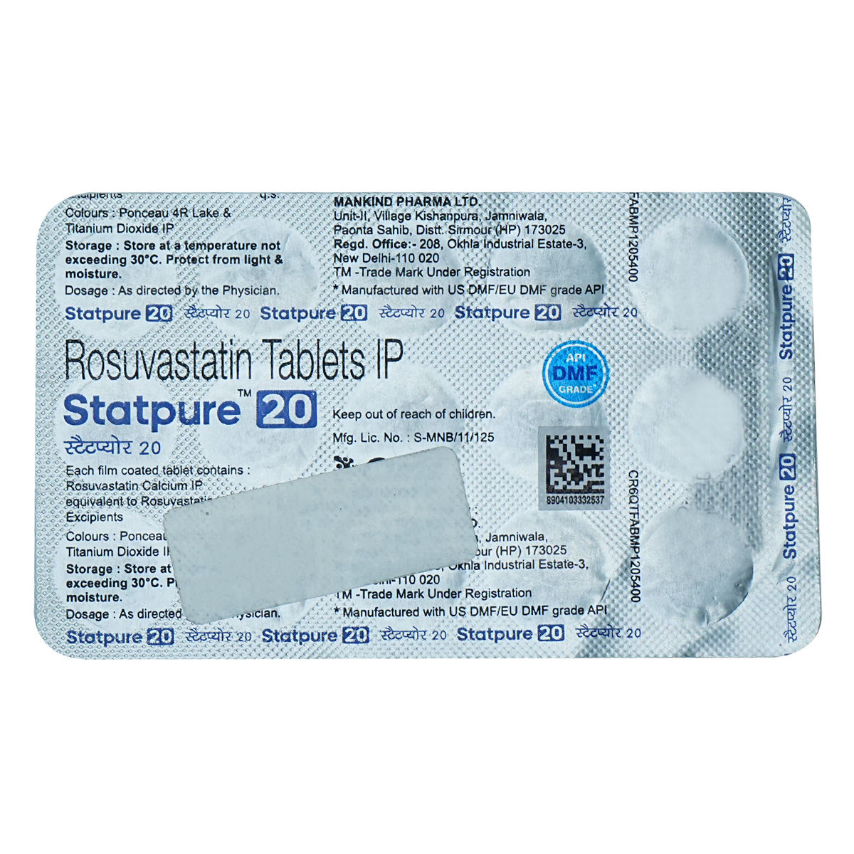 Statpure 20 Tablet | Uses, Side Effects, Price | Apollo Pharmacy