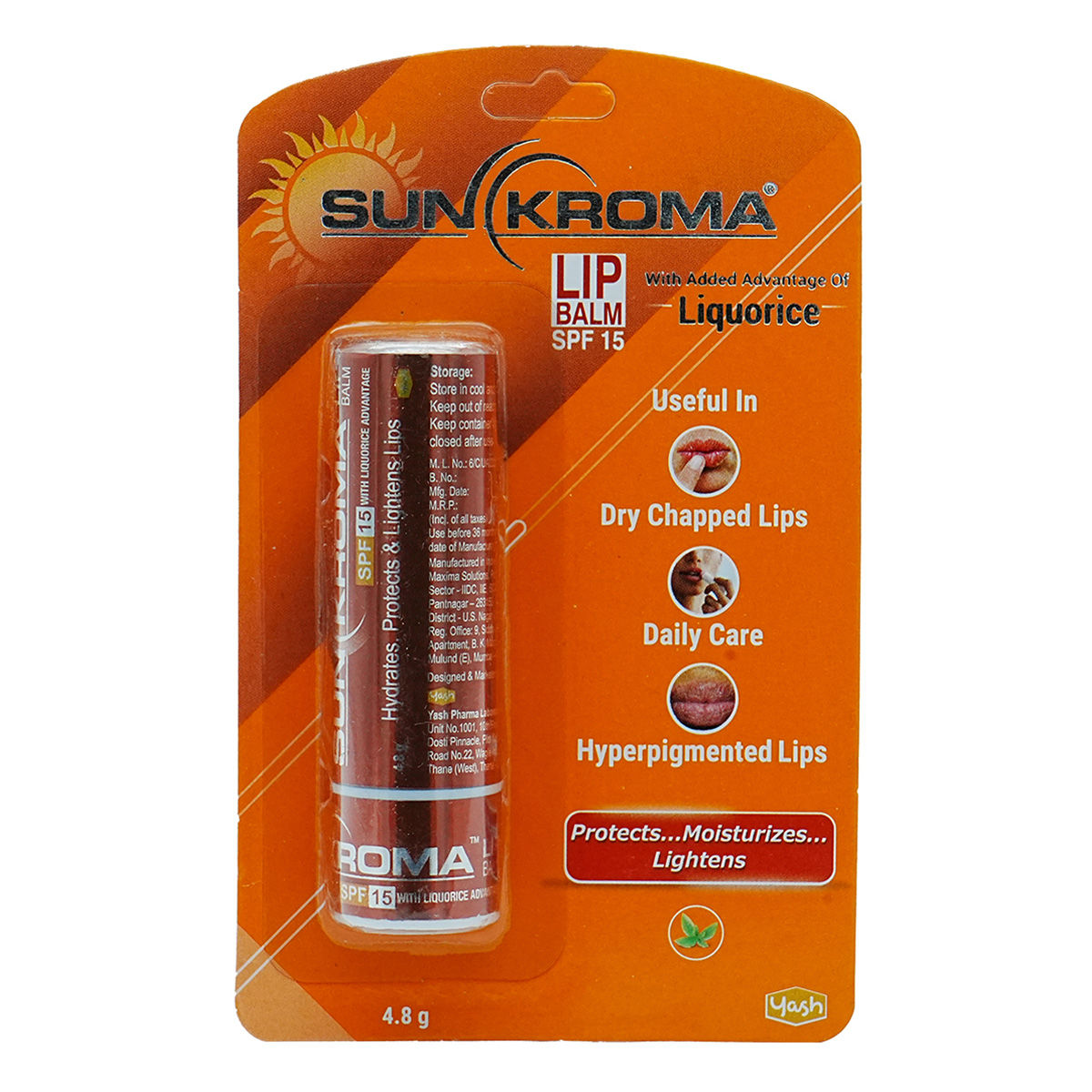 Sun Kroma SPF 15 Lip Balm 4.8 gm | Uses, Benefits, Price | Apollo Pharmacy