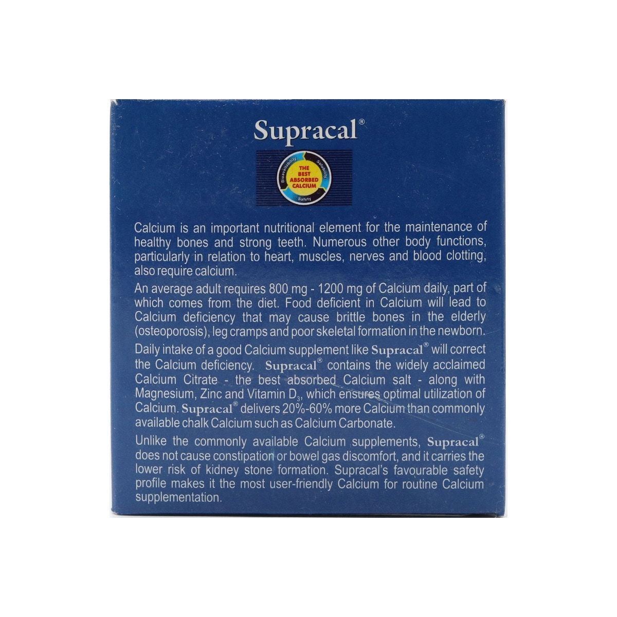 Supracal Tablet | Uses, Side Effects, Price | Apollo Pharmacy