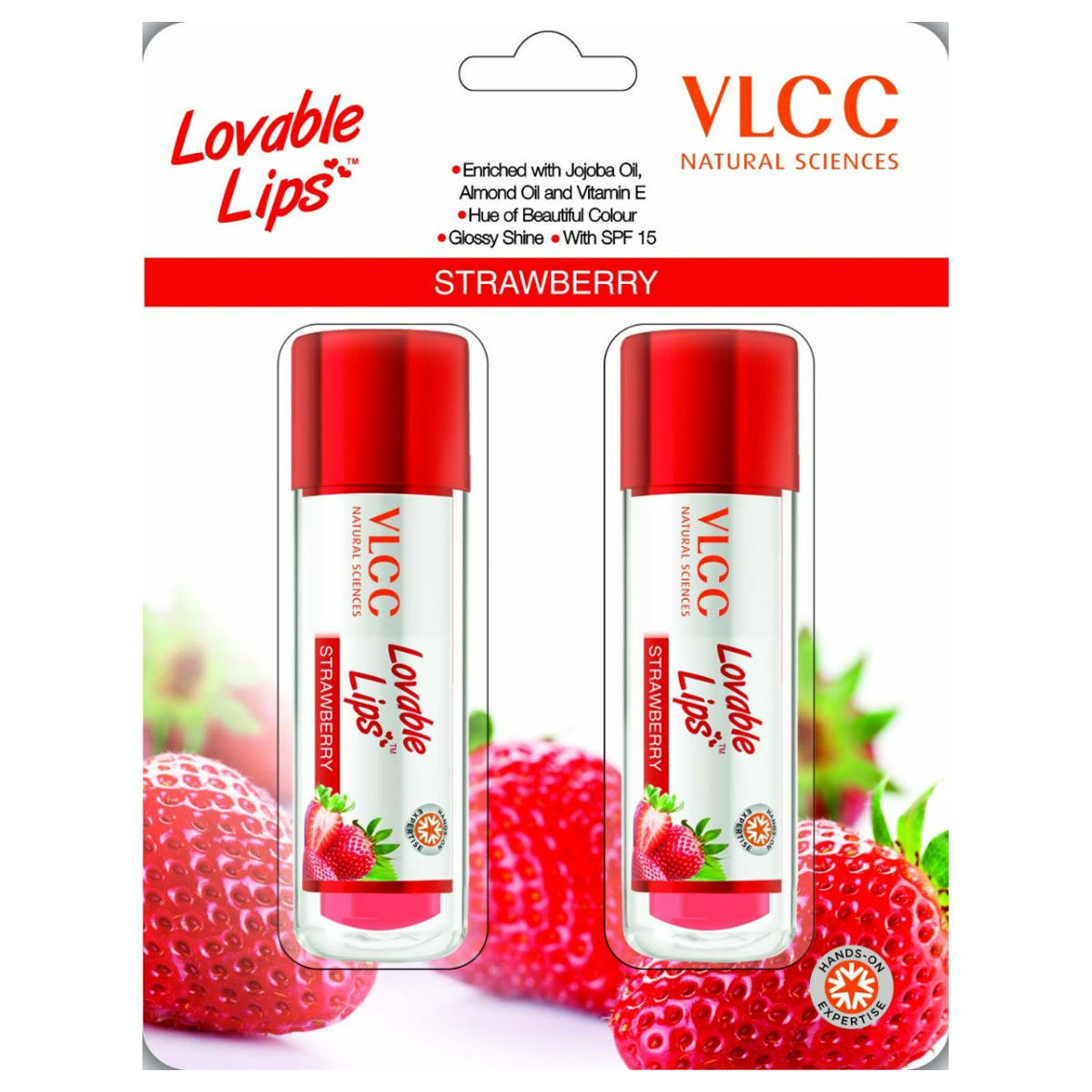 VLCC Lovable Lips Strawberry Lip Balm, 9 gm ( 2 x 4.5 gm ) | Uses ...