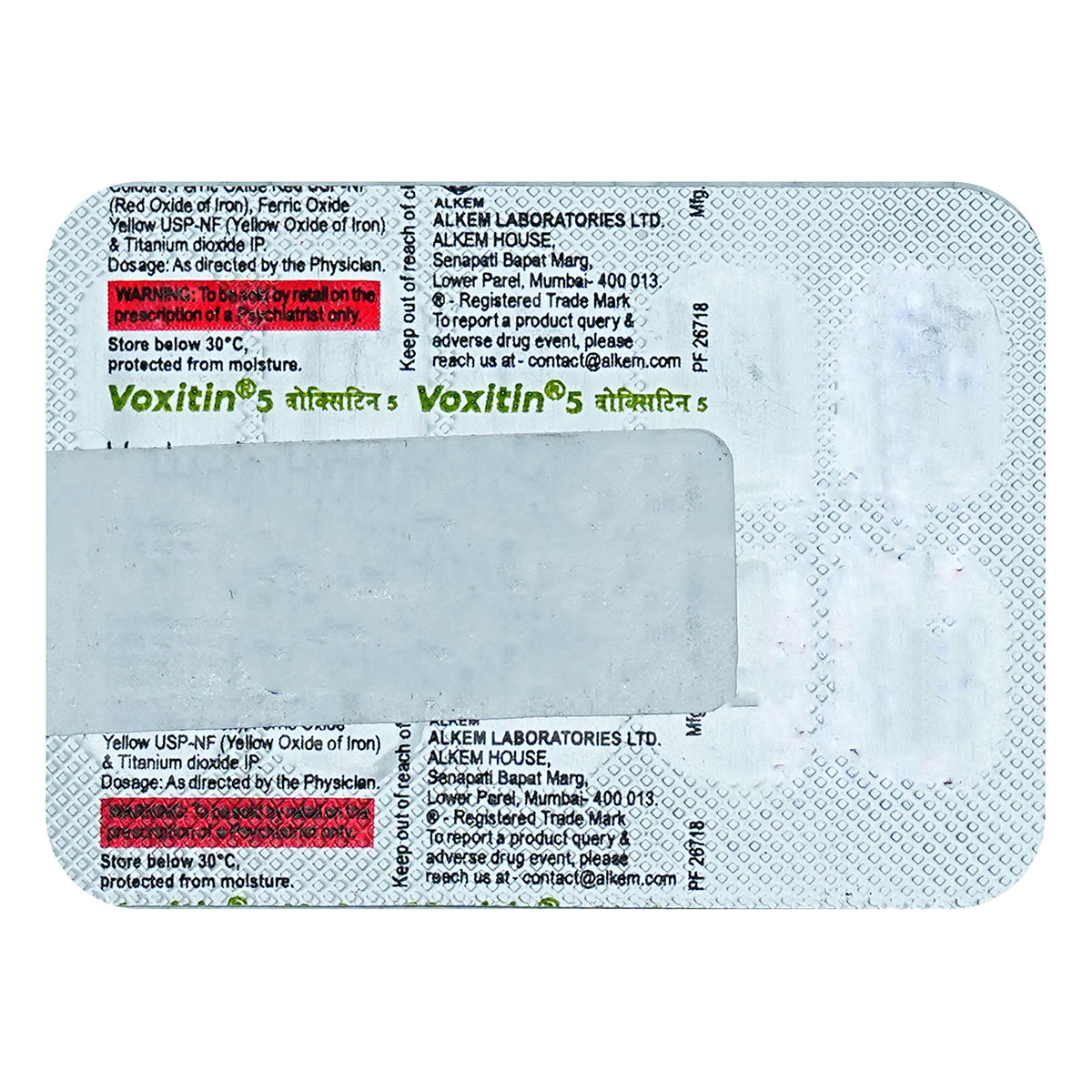 Voxitin 5 Tablet | Uses, Side Effects, Price | Apollo Pharmacy