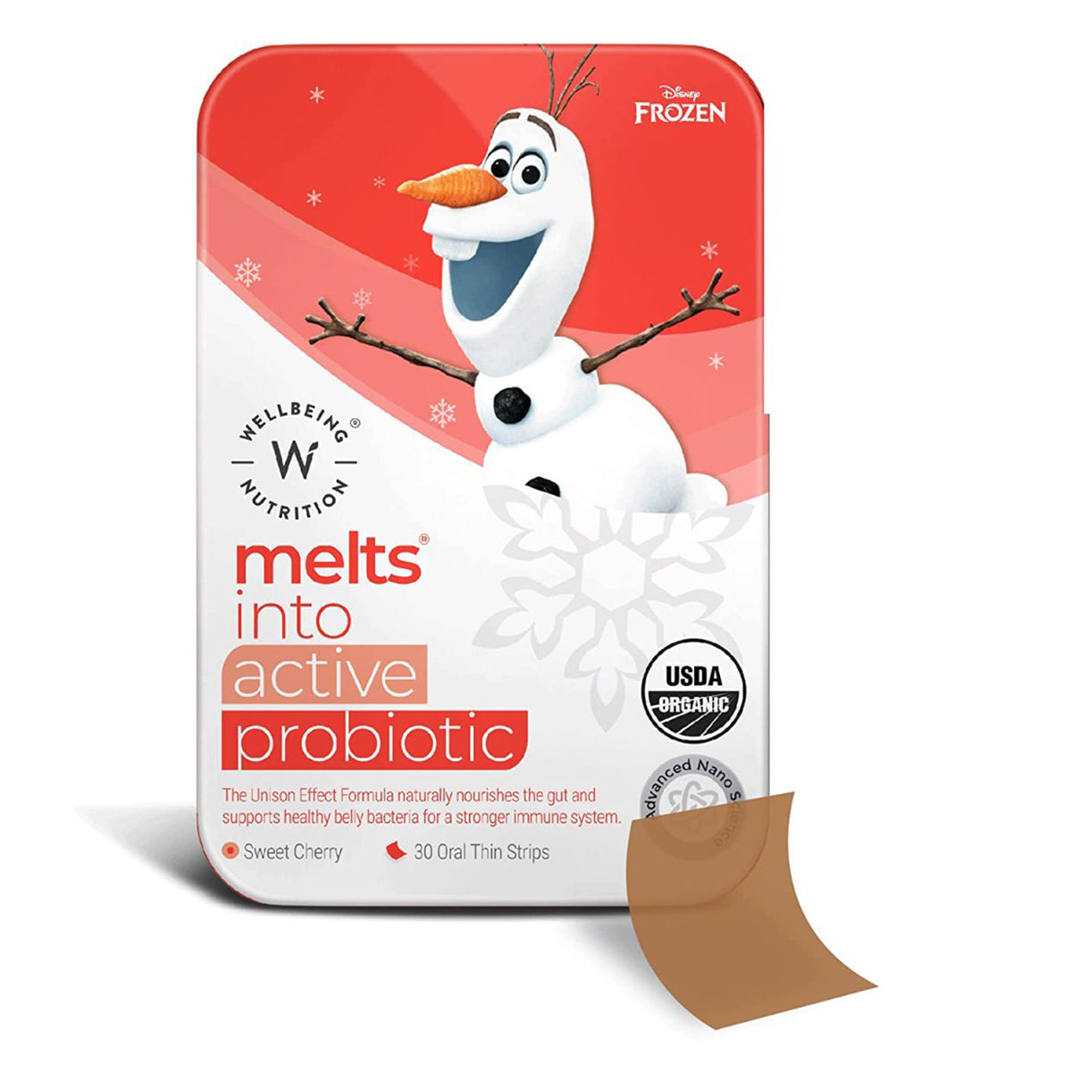 Buy Wellbeing Nutrition Melts Into Active Frozen Probiotic Strips, 30 ...