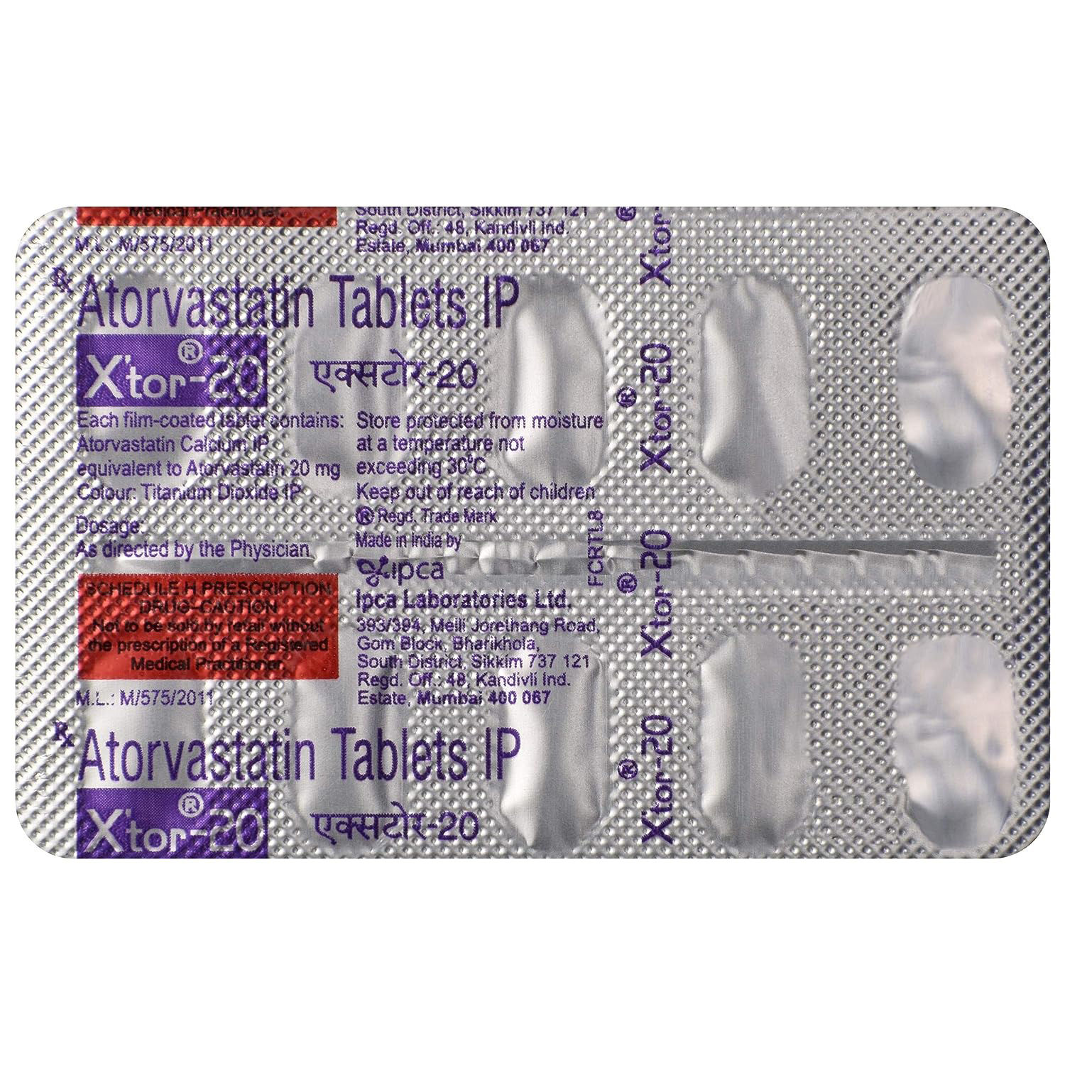 Buy X TOR 20MG TABLET - Apollo Pharmacy.