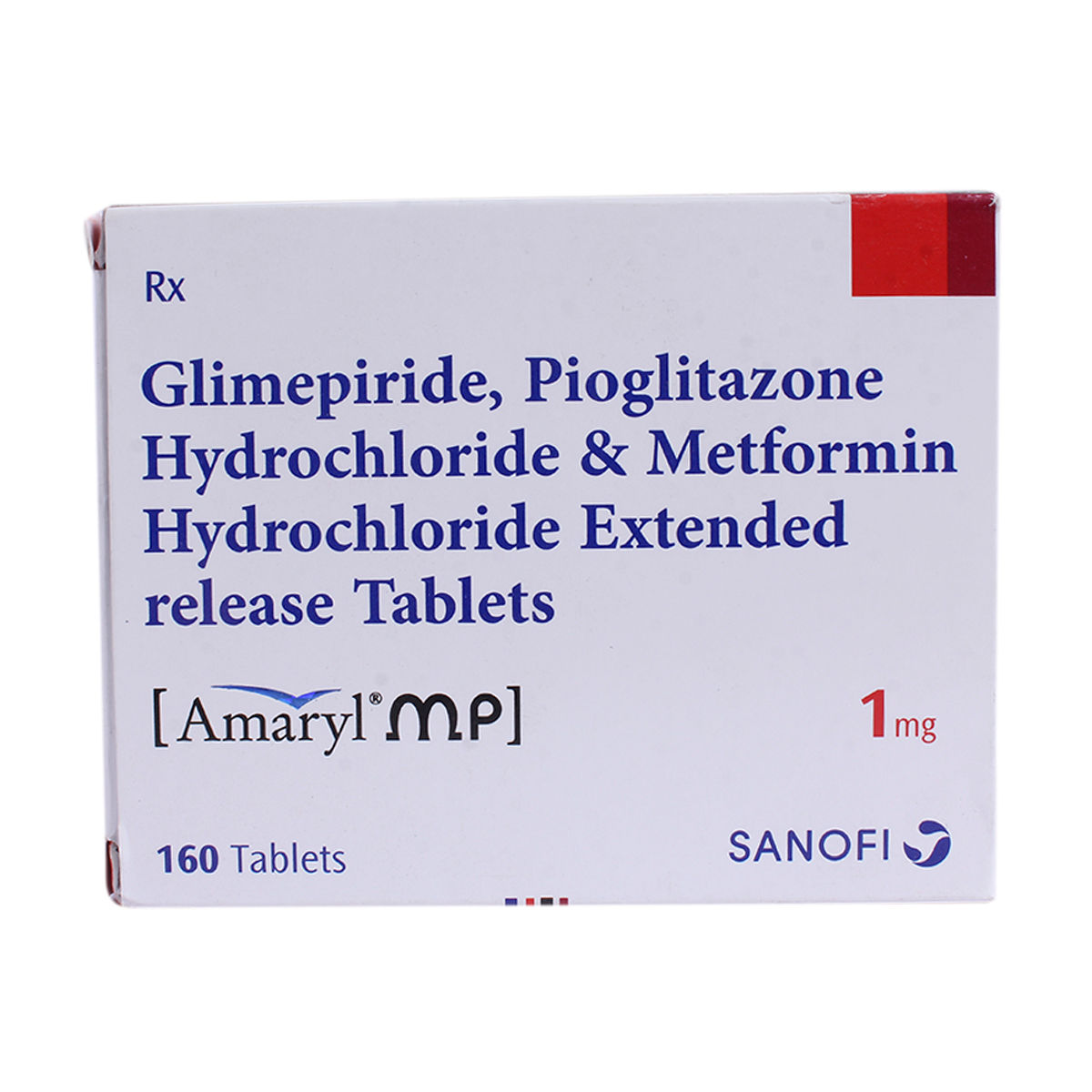 Amaryl MP 1 mg Tablet 20's | Uses, Side Effects, Price | Apollo Pharmacy