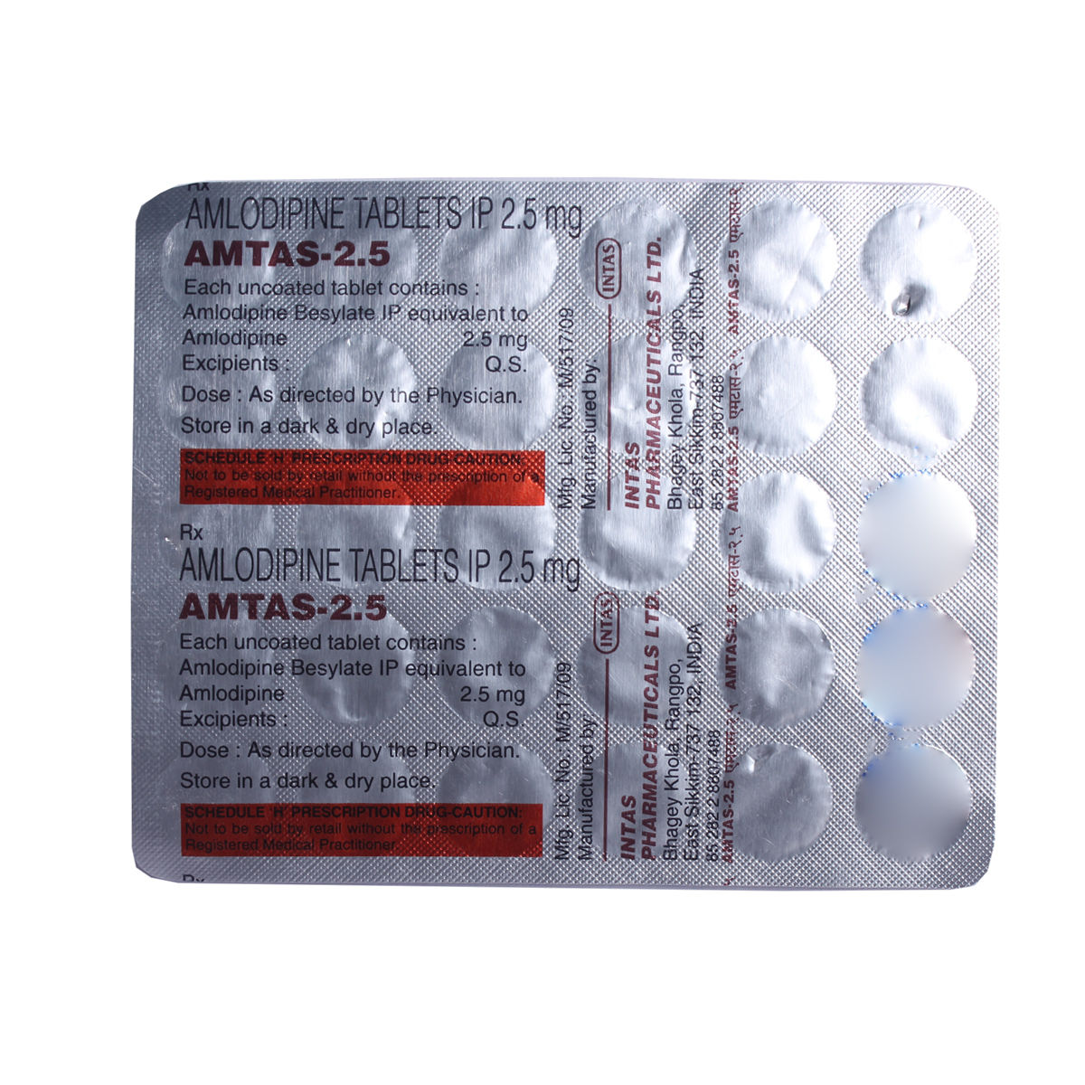 Amtas 2.5 Tablet | Uses, Side Effects, Price | Apollo Pharmacy
